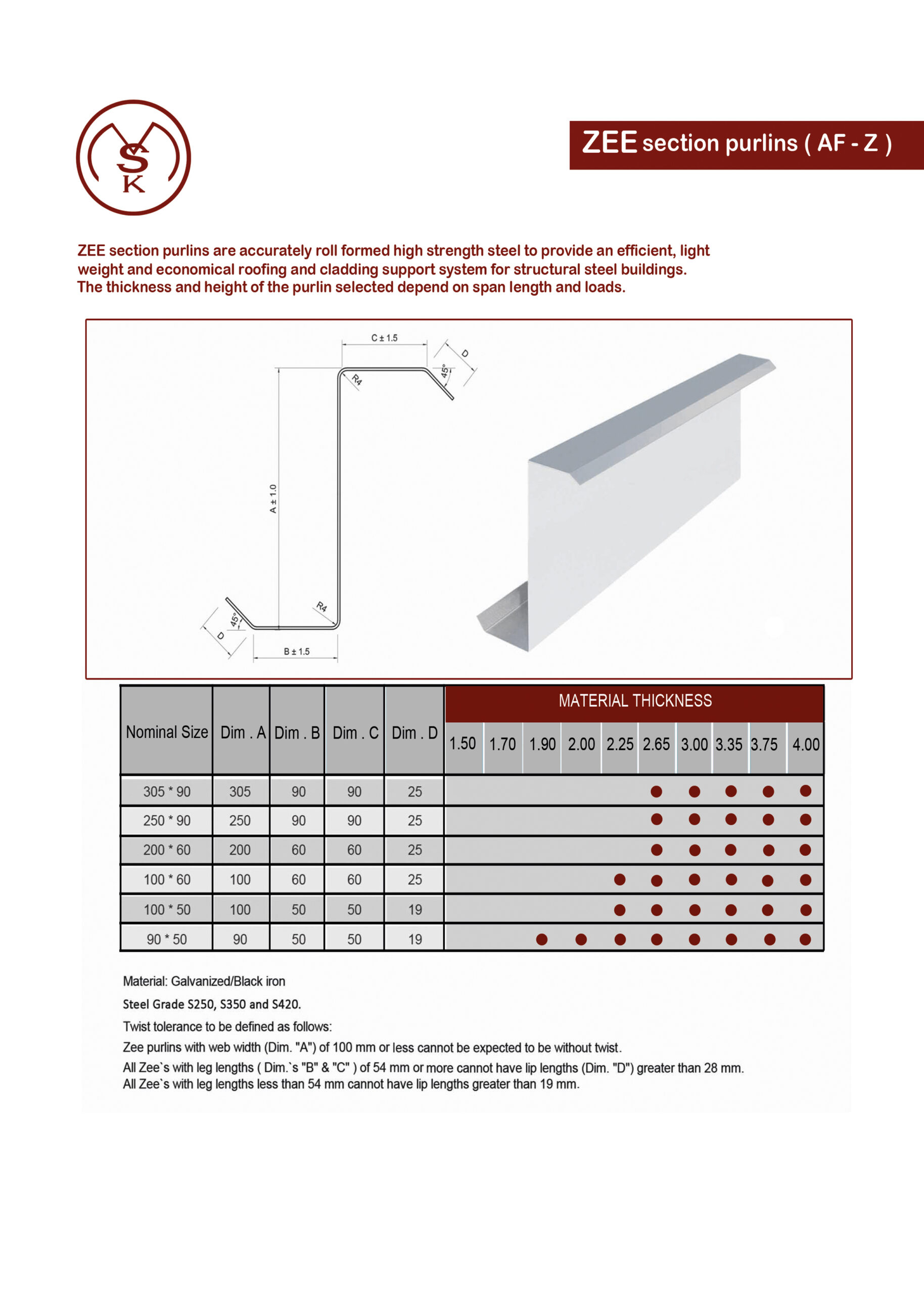 Zee Section – ElMazoor Steel